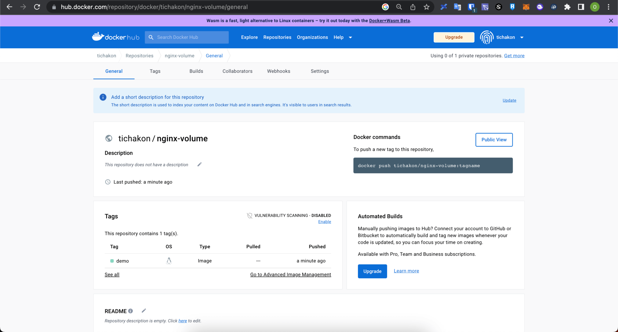 เอา Docker Image ขึ้น Docker Hub - Tichaky Diary