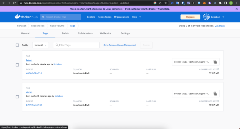 เอา Docker Image ขึ้น Docker Hub - Tichaky Diary