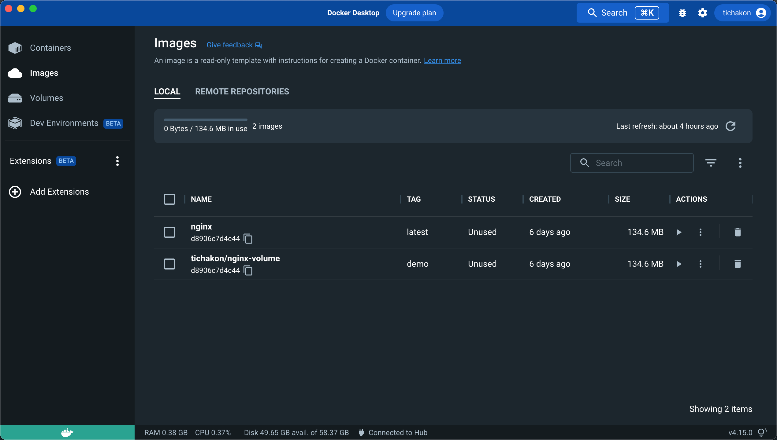 เอา Docker Image ขึ้น Docker Hub - Tichaky Diary